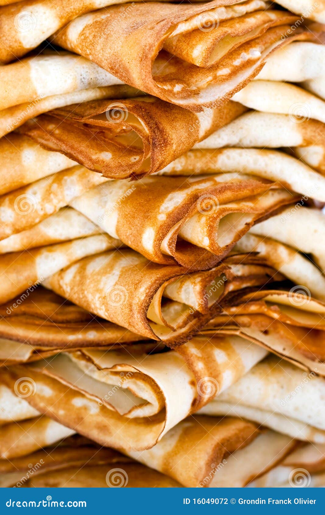 Folded pancakes stock photo. Image of folded, diet, stacked - 16049072