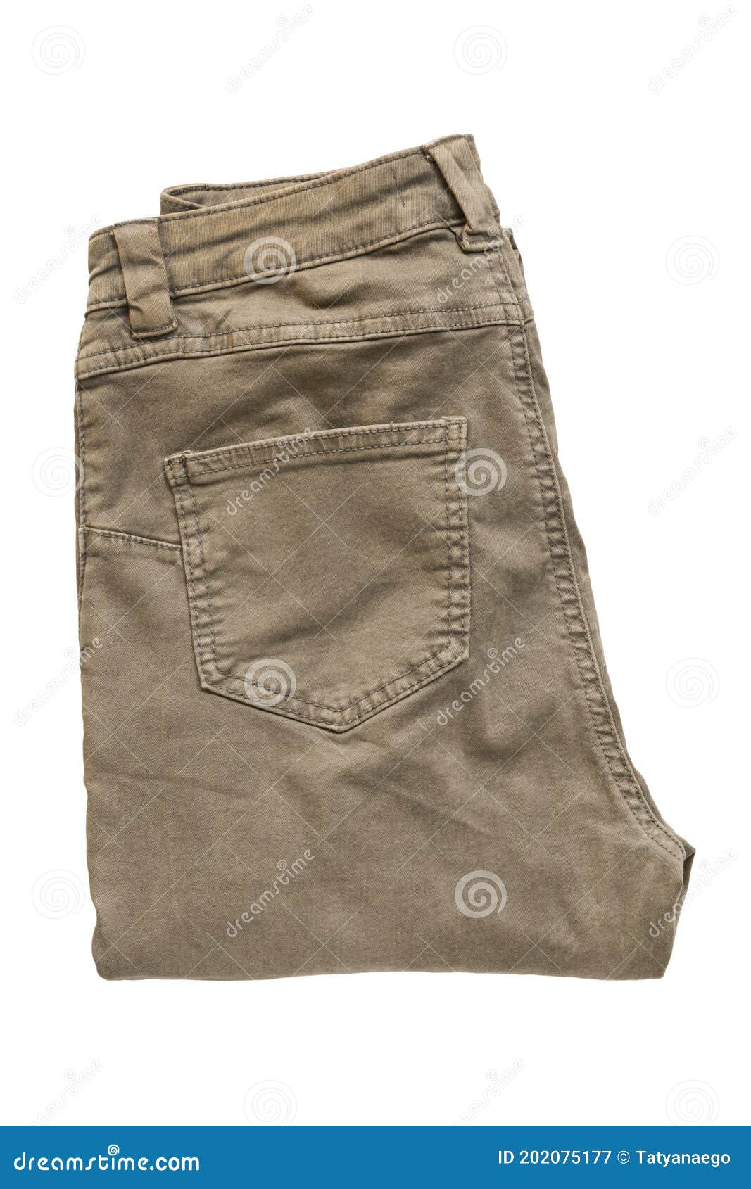 Folded pants isolated stock image. Image of dressing - 202075177
