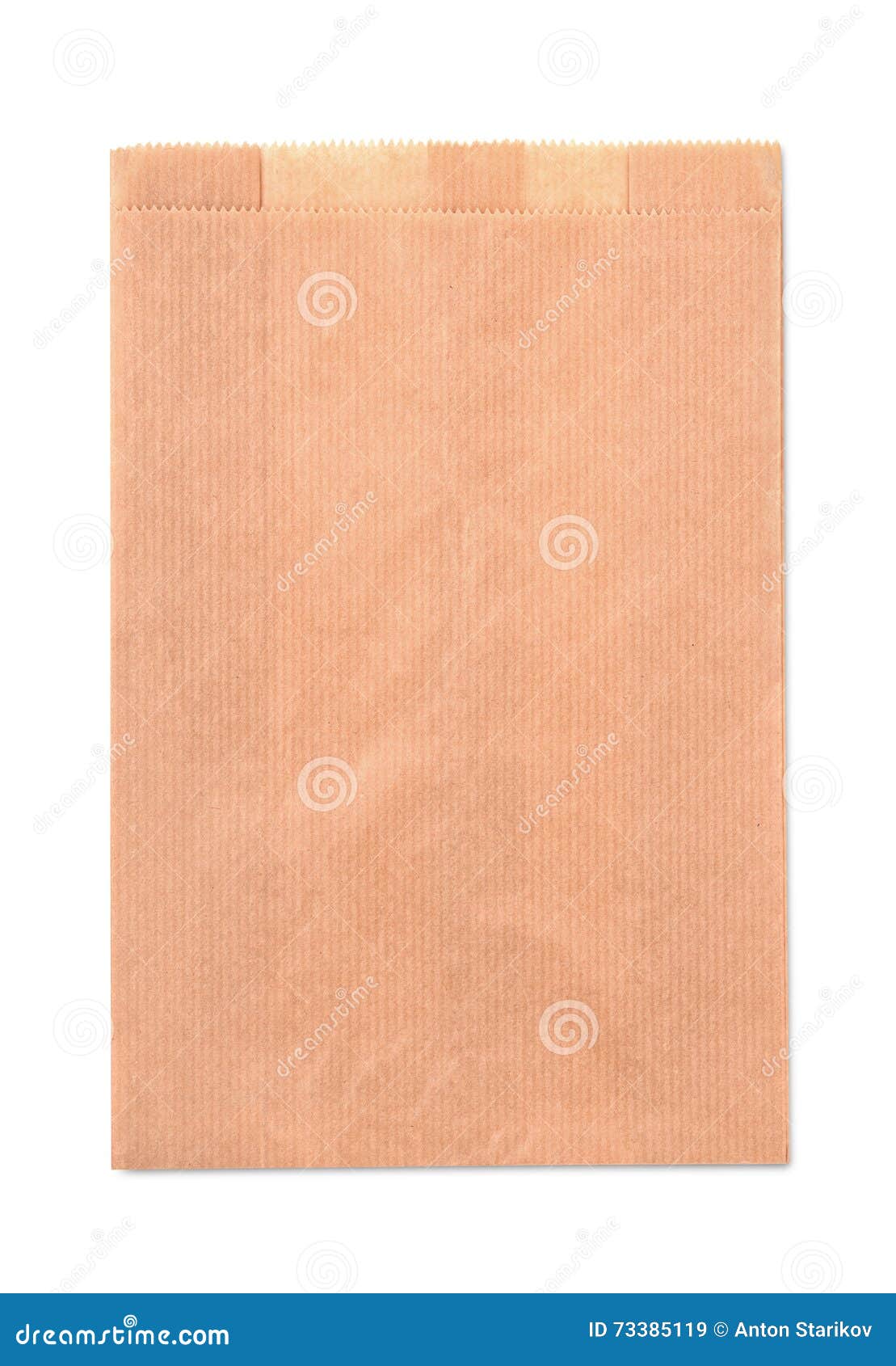 Folded paper bag stock image. Image of merchandise, parchment - 73385119