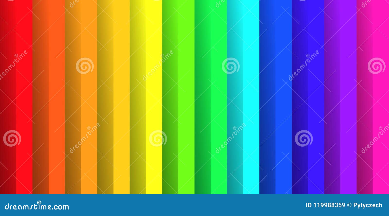 Folded Paper in Colors of Rainbow Spectrum. with Shadow Effect Stock ...