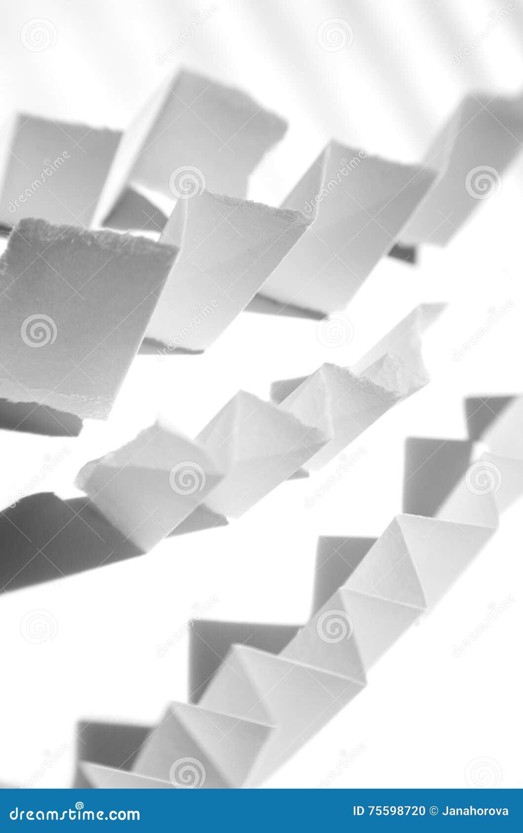 Folded paper stock photo. Image of square, white, folded - 75598720