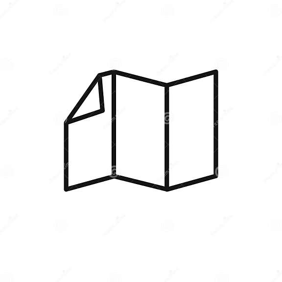 Folded Paper Icon Vector Set Collection for Web Stock Illustration ...