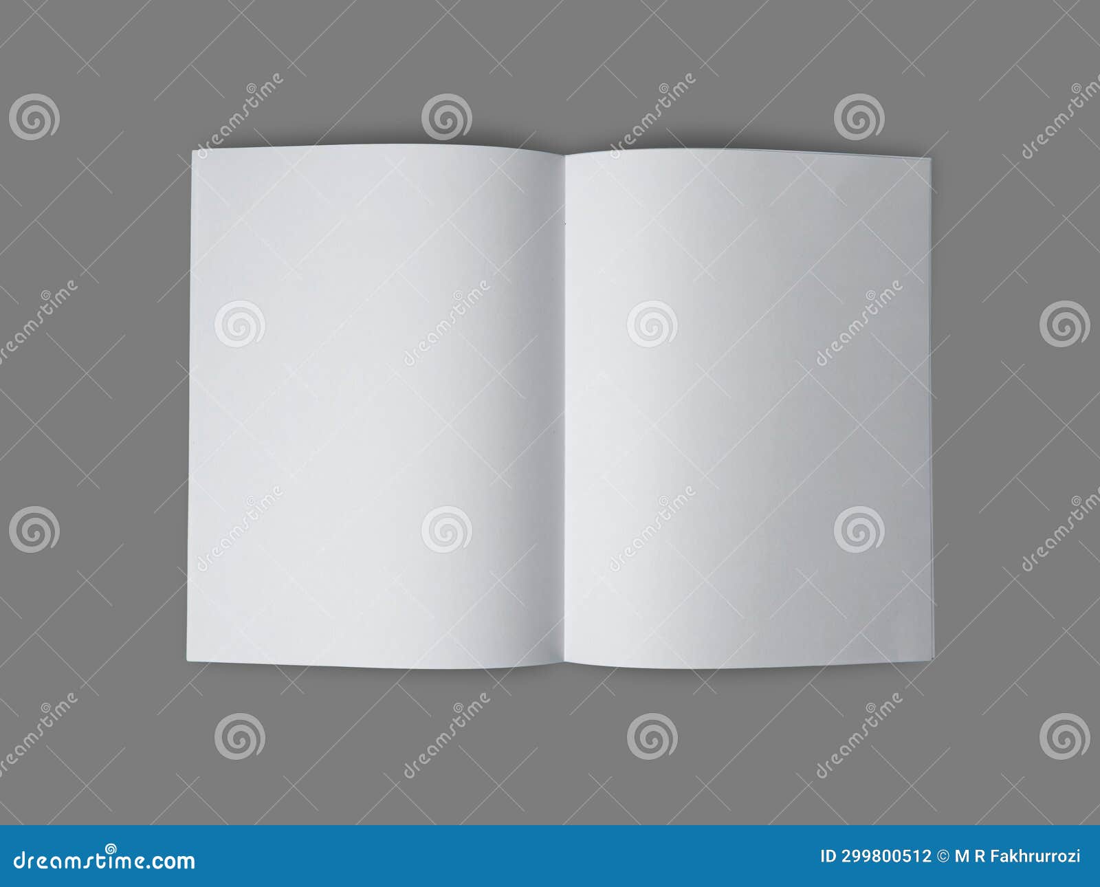 Folded Paper Mock Up, Blank Empty Copy Space White Paper Stock Photo ...