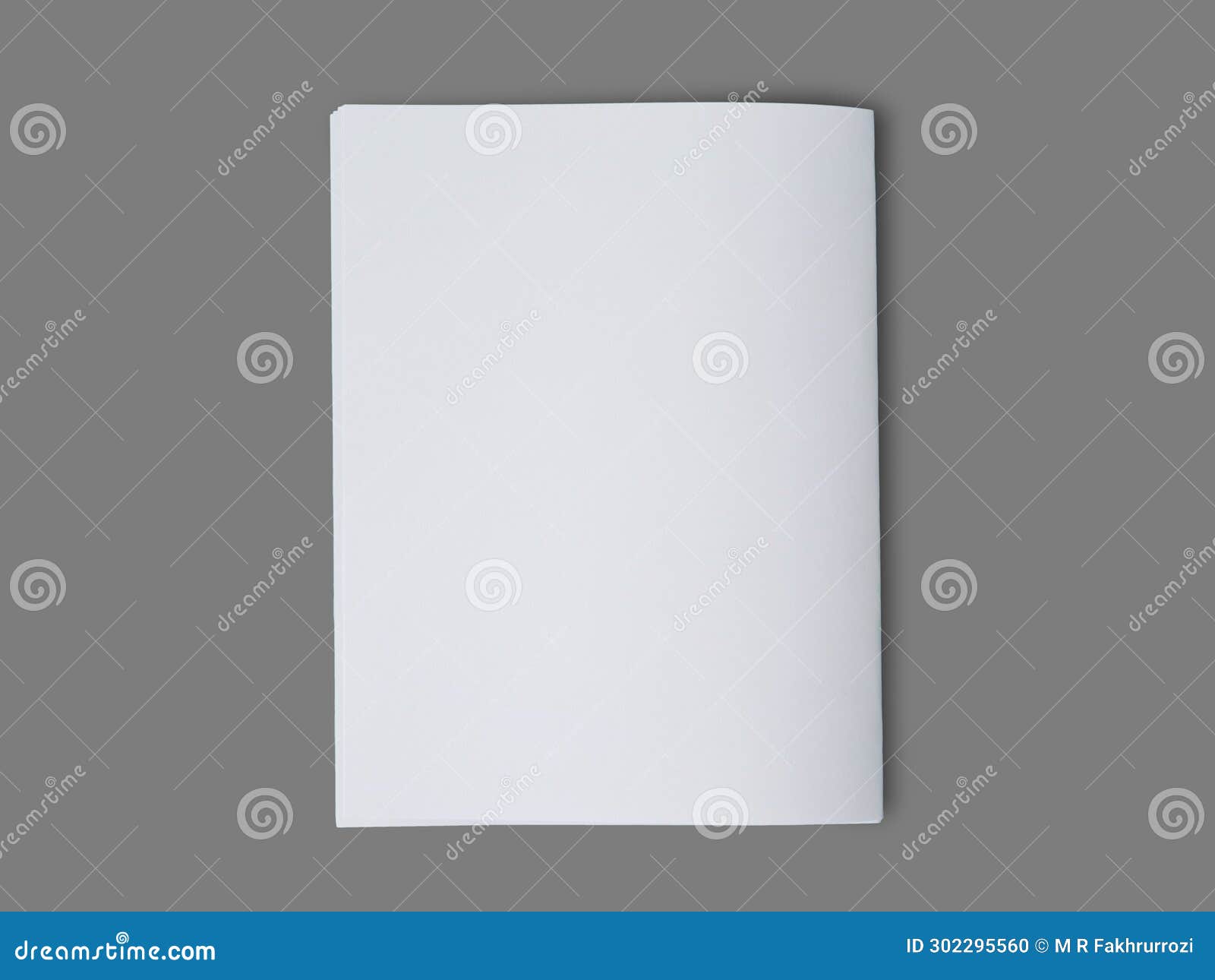 Folded Paper Mock Up, Blank Empty Copy Space White Paper Stock Photo ...