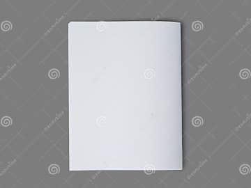 Folded Paper Mock Up, Blank Empty Copy Space White Paper Stock Photo ...