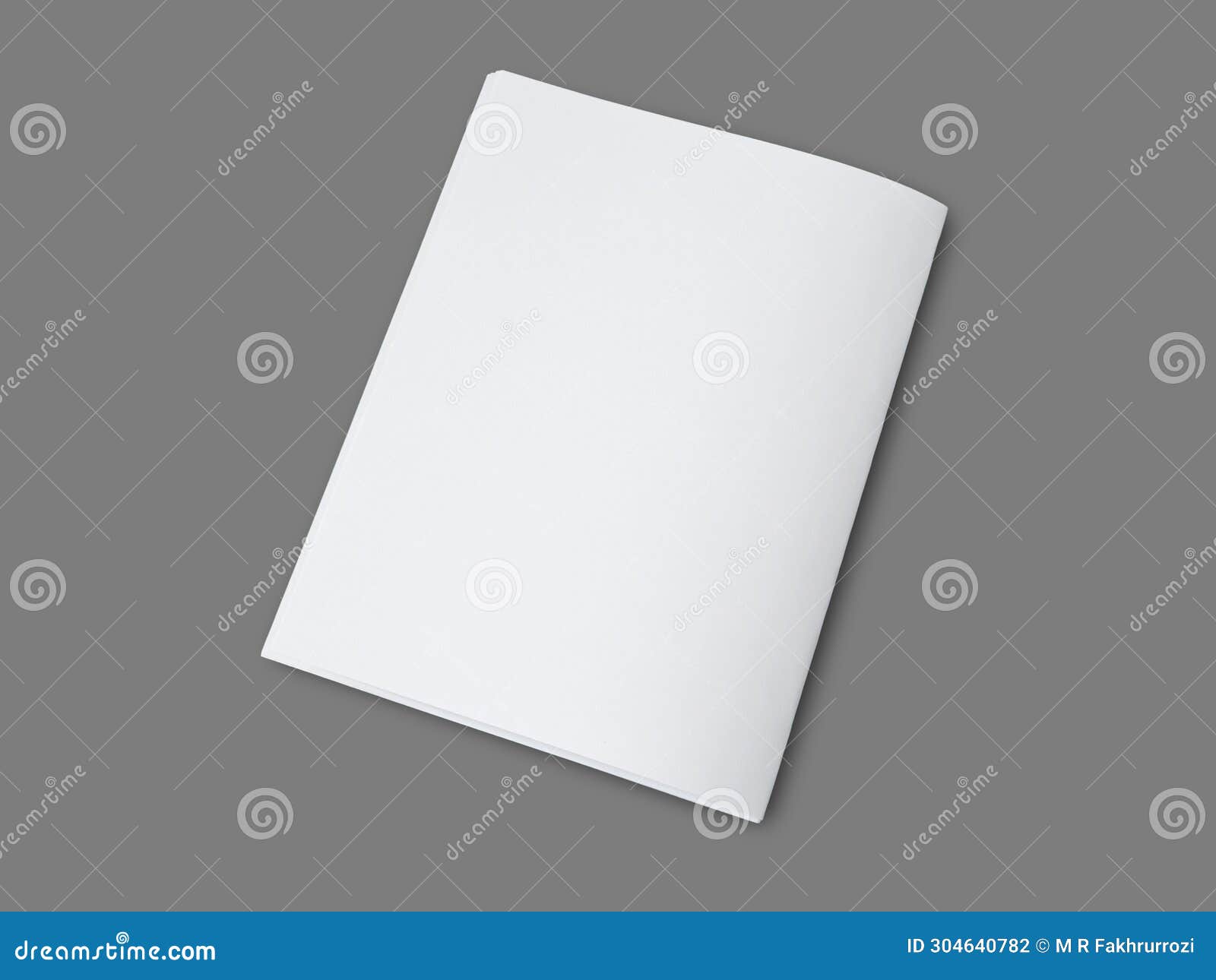 Folded Paper Mock Up, Blank Empty Copy Space White Paper Stock Photo ...