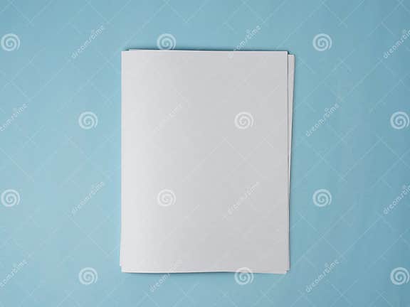 Folded Paper Mock Up, Blank Empty Copy Space White Paper Stock Photo ...