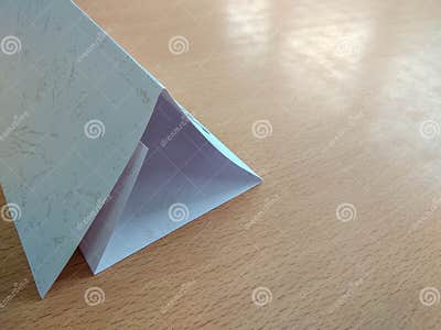 Folded Paper for Nameplate on Table Stock Image - Image of nameplate ...