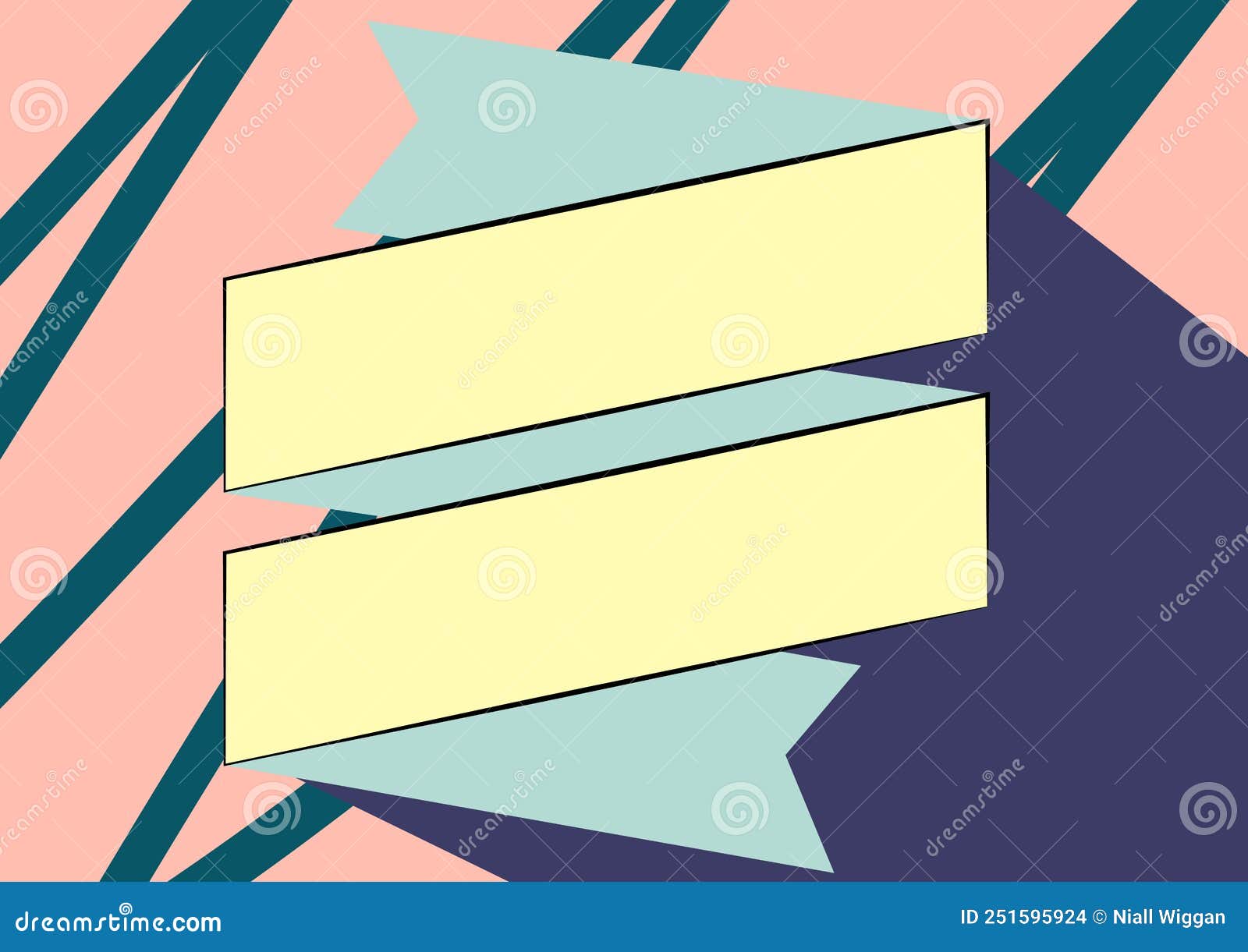 Folded Paper Sash Drawing in Zigzag Pattern. Folding Cardboard Bookmark ...