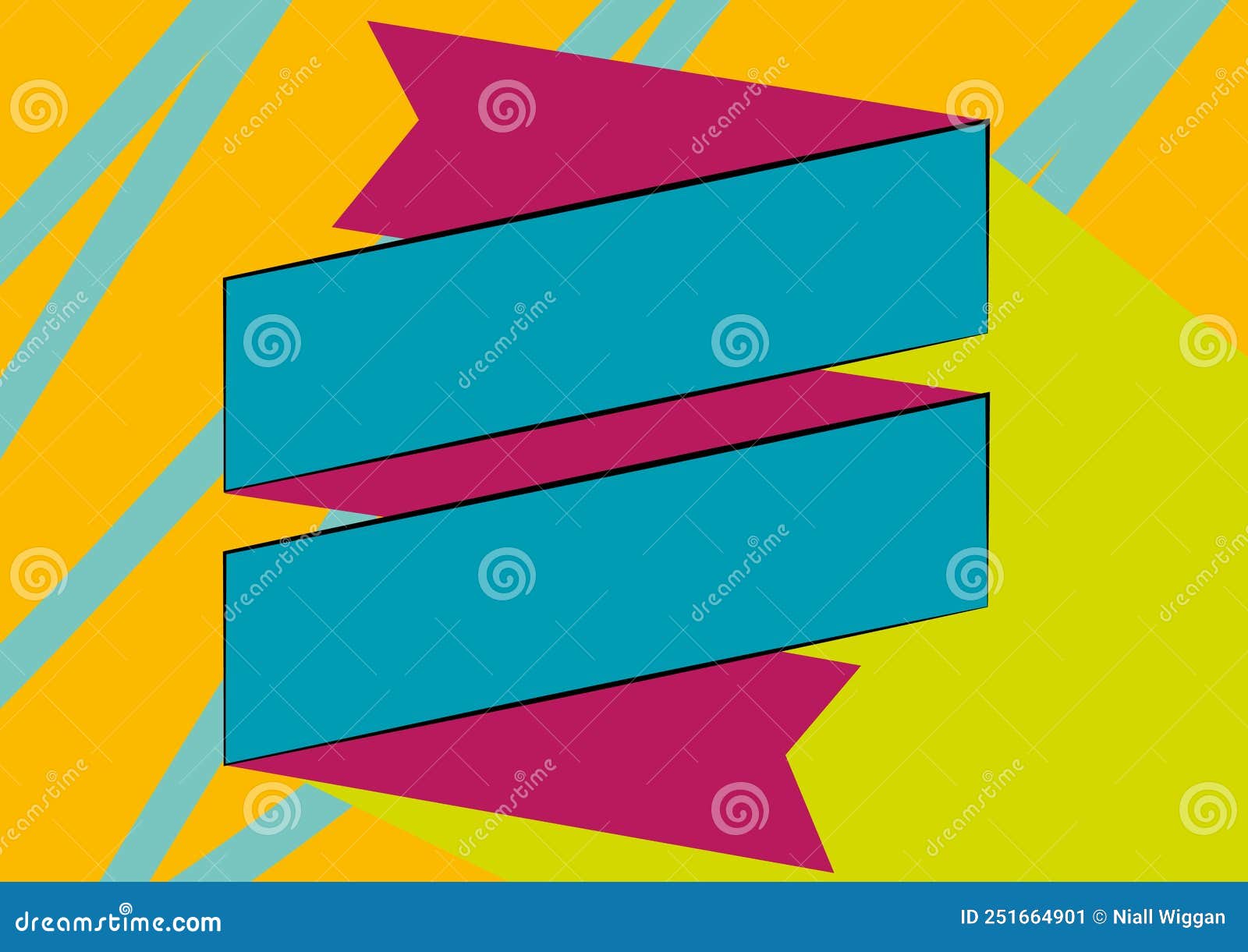 Folded Paper Sash Drawing in Zigzag Pattern. Folding Cardboard Bookmark ...