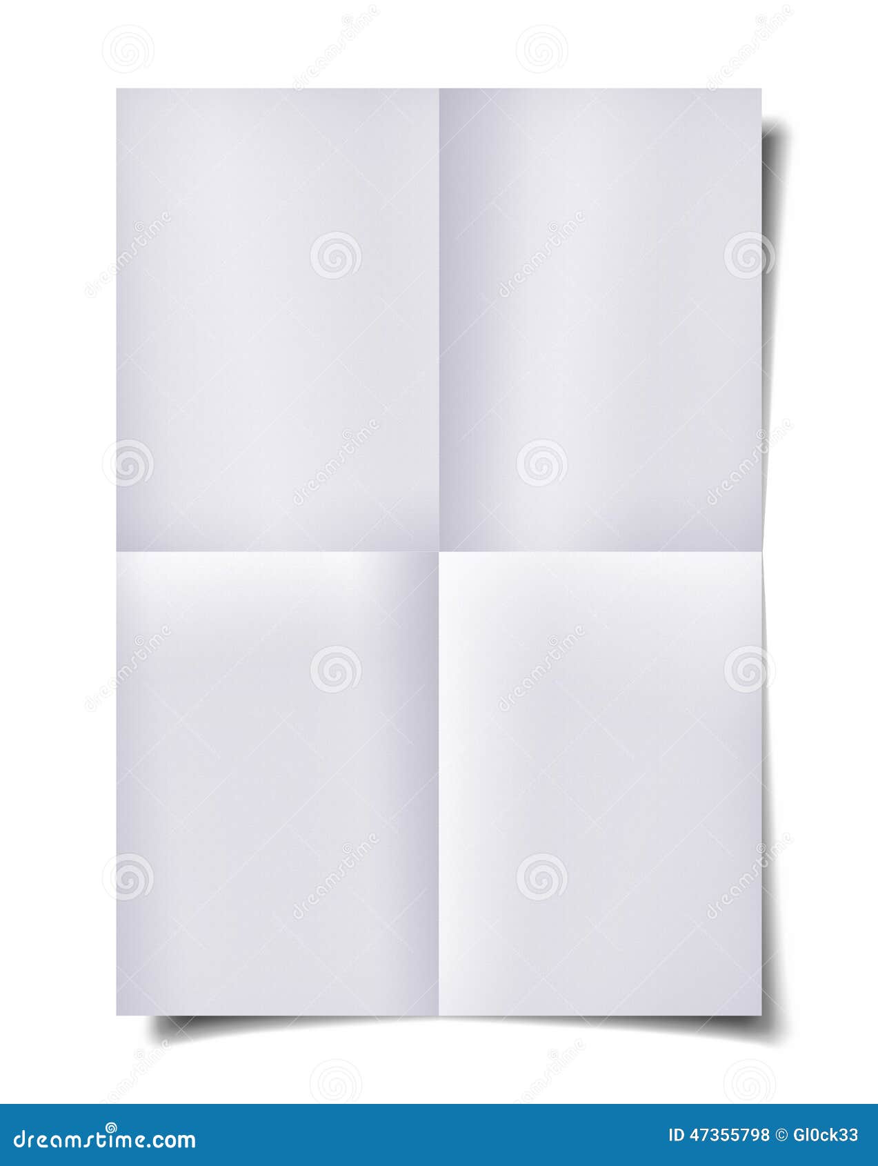 Folded paper with shadow stock photo. Image of digital - 47355798