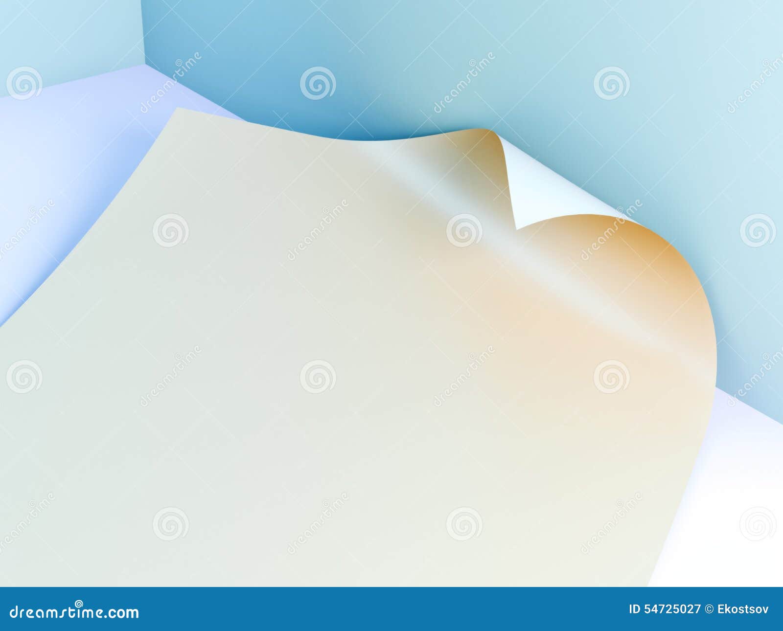 Folded paper sheet stock illustration. Illustration of notebook - 54725027