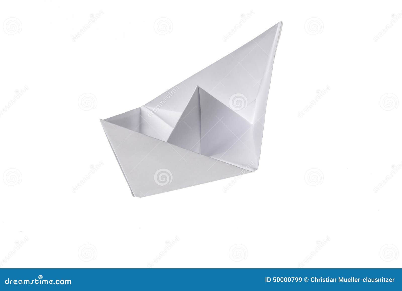 Folded paper ship stock image. Image of paper, moving - 50000799
