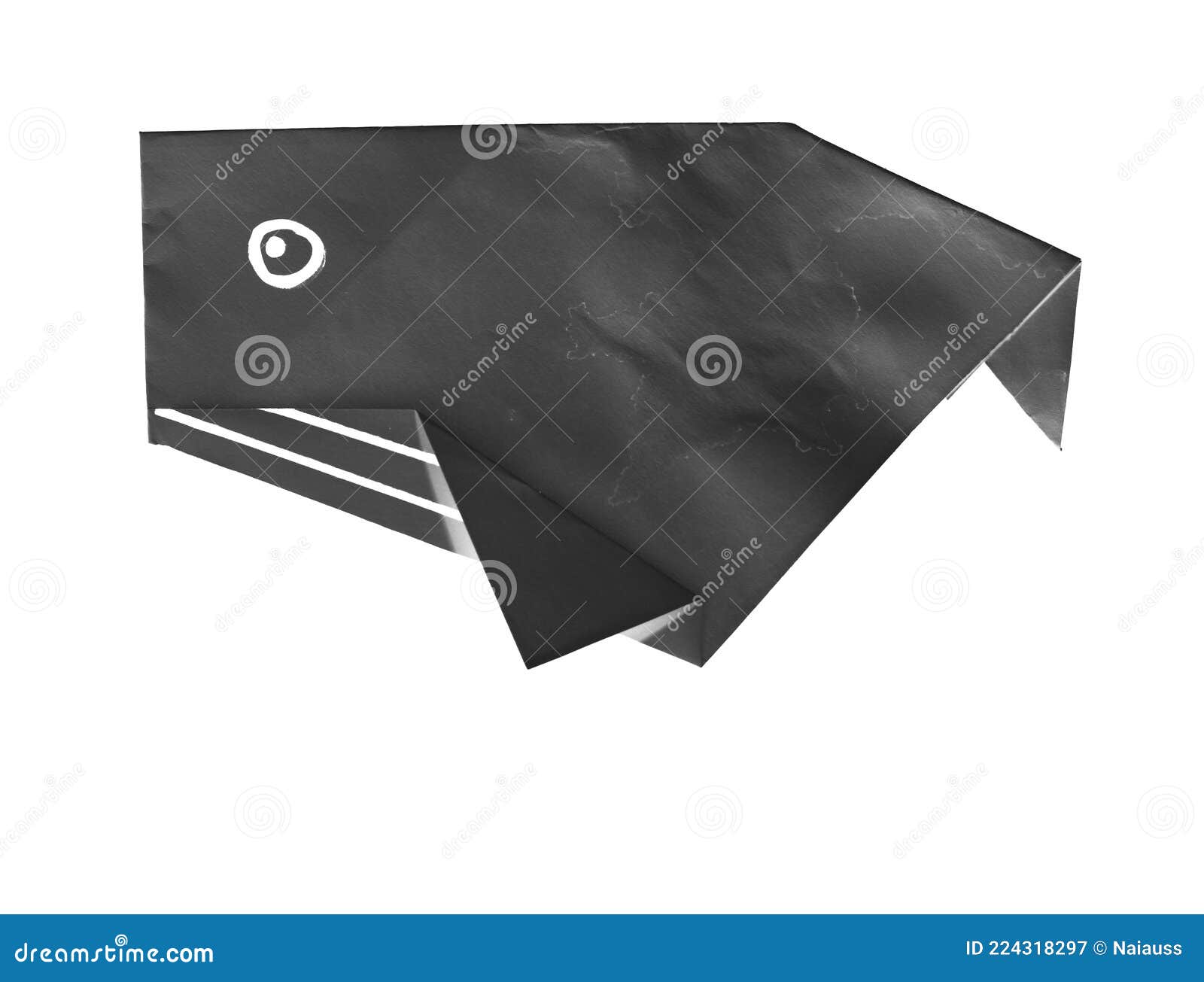 Folded Paper into Various Shapes for Advertising Message. Stock Image ...