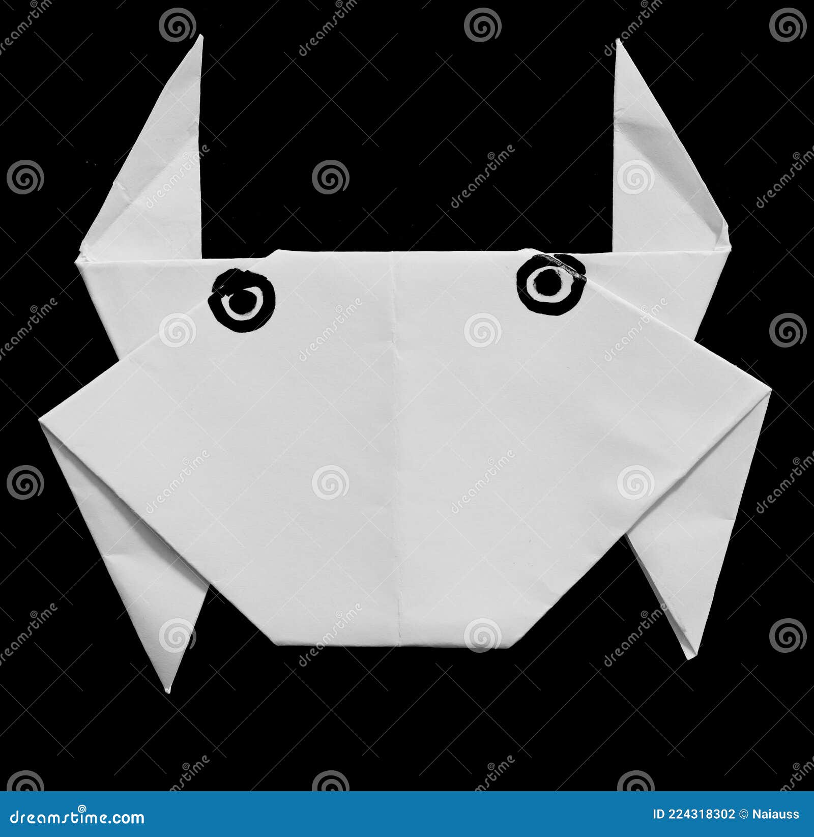 Folded Paper into Various Shapes for Advertising Message. Stock Photo ...
