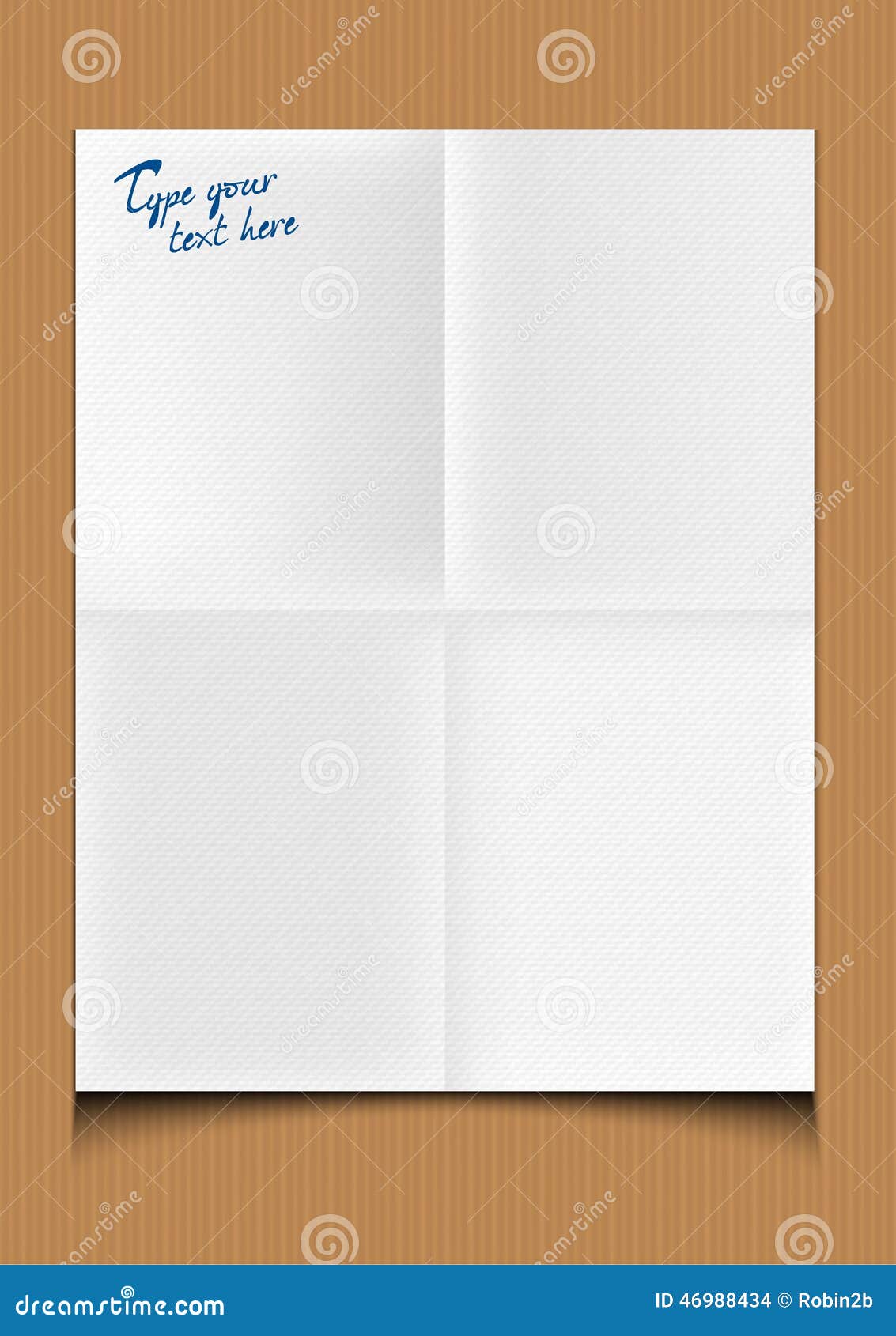 Folded paper stock vector. Illustration of notebook, canvas - 46988434