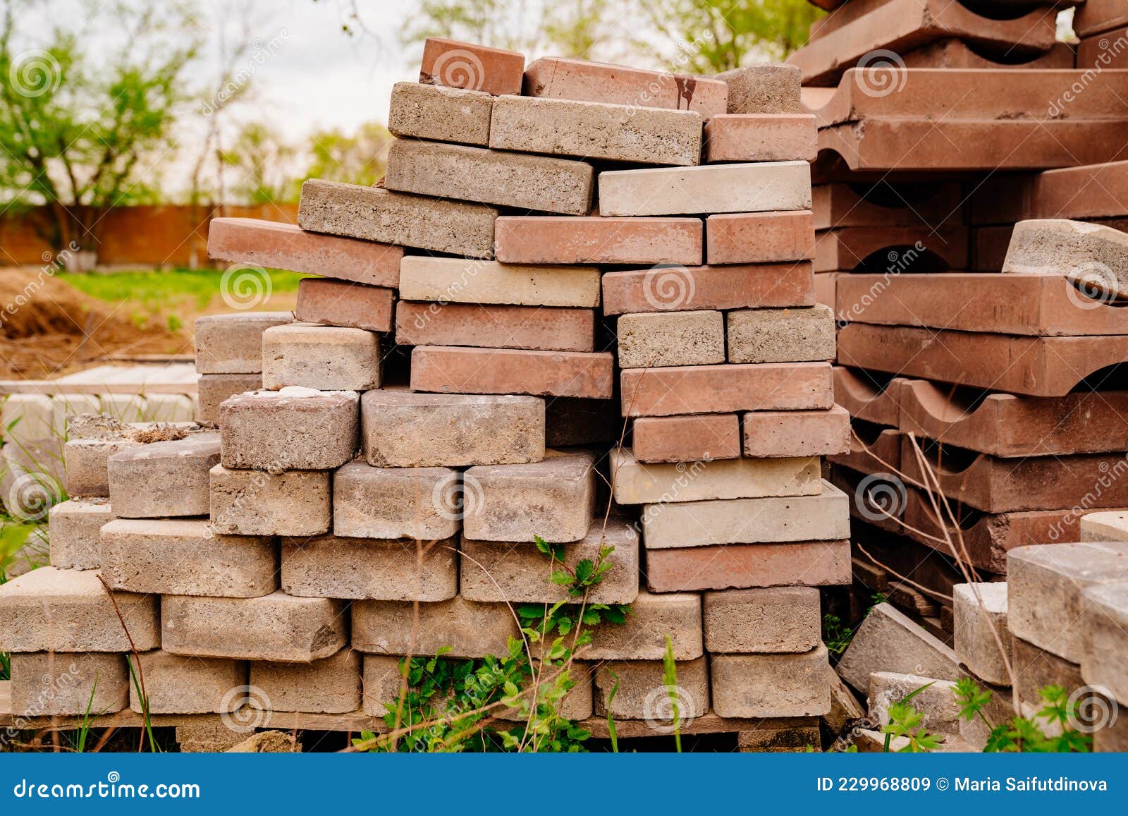 Folded Paving Slabs Paving Stones and Bricks. Construction, Repair ...