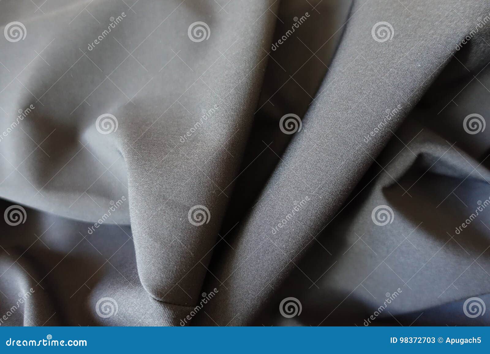 Folded Plain Black Fabric without Prints Stock Image - Image of ...