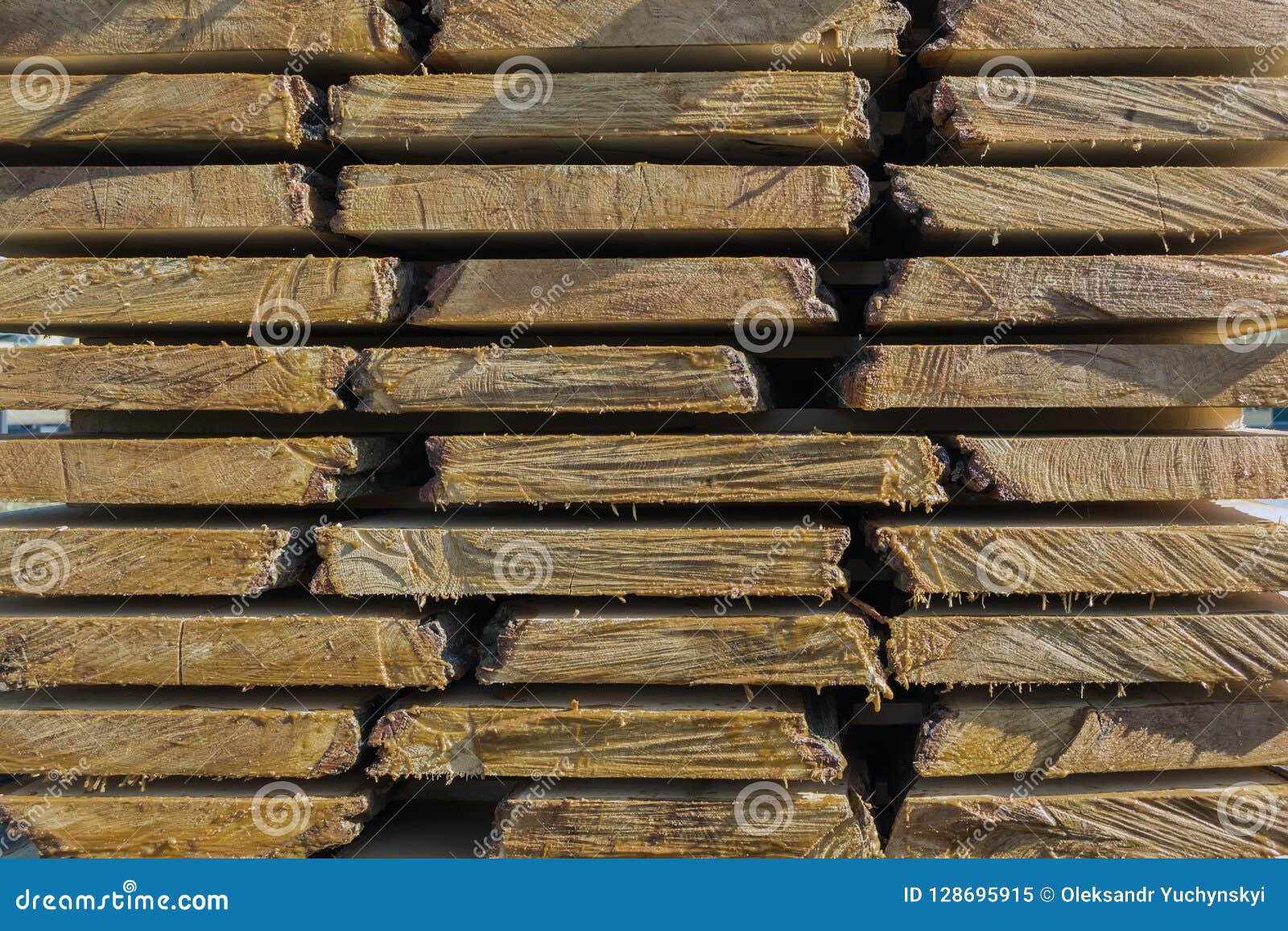 Folded Raw Boards in the Woodworking Industry, Ready for Loading Onto ...