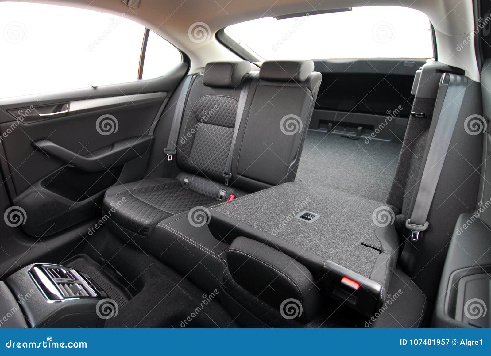 Folded Rear Seat of the Car Stock Image - Image of panel, elegant ...