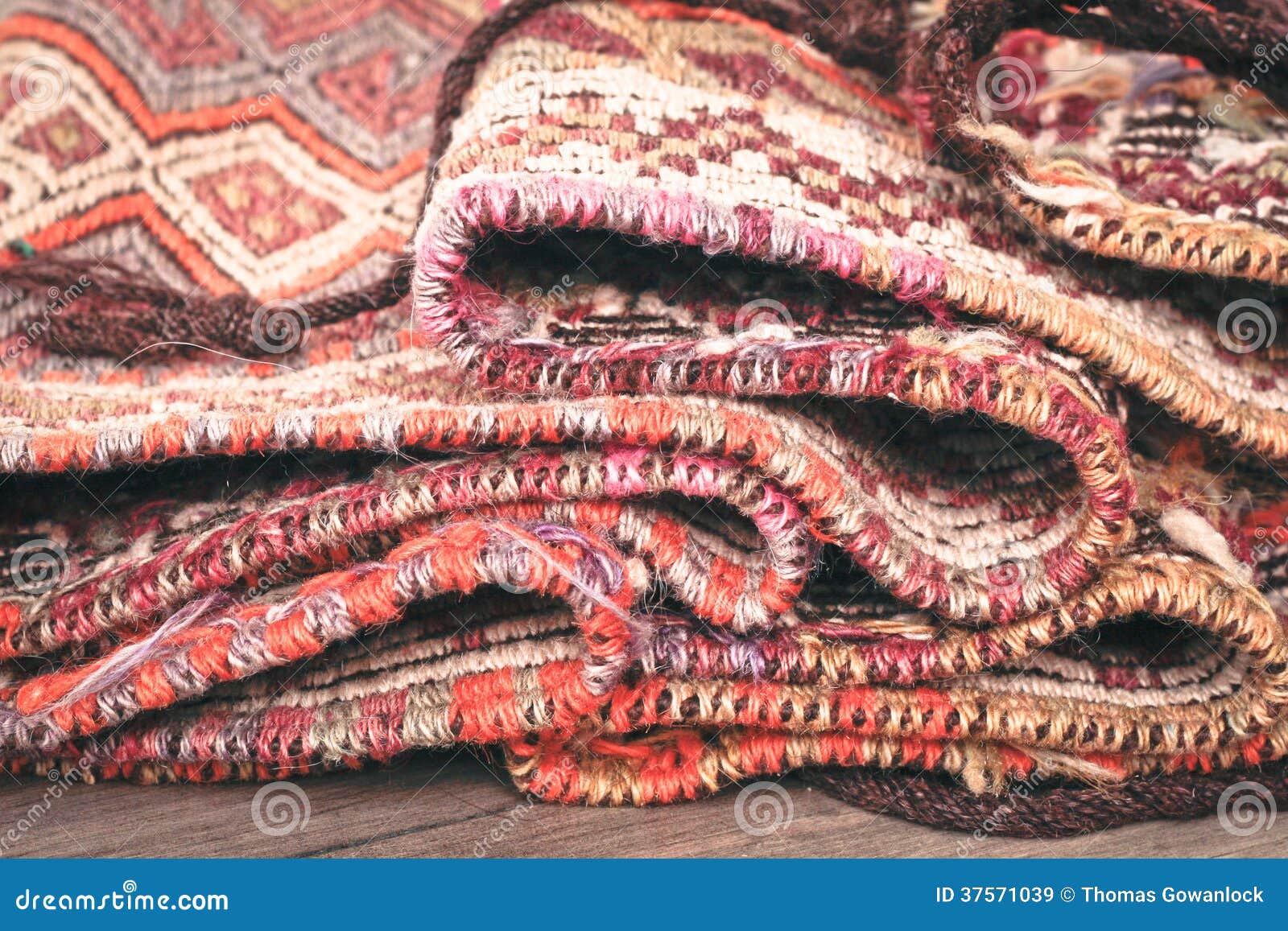 Folded rug stock image. Image of craft, persian, asian - 37571039