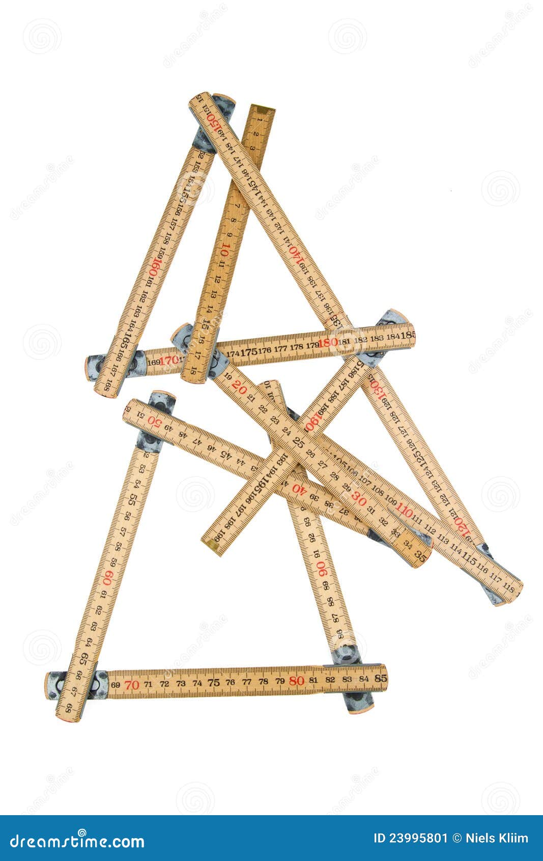 Folded ruler stock image. Image of carpenter, folding - 23995801