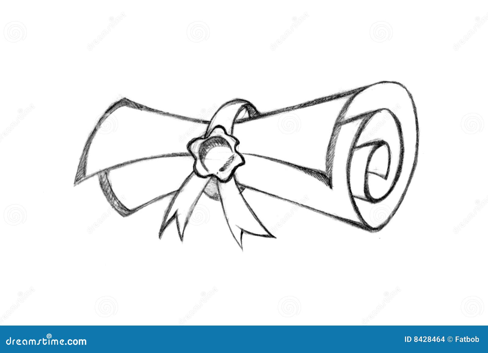 Scroll. Folded Ancient Scroll. Old Parchment. Hand Drawn Intage Paper ...