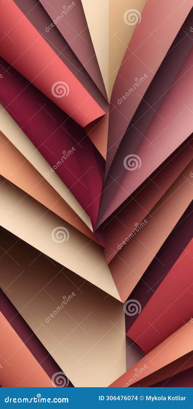 Folded Shapes in Maroon Gainsboro Stock Photo - Image of shapes, design ...