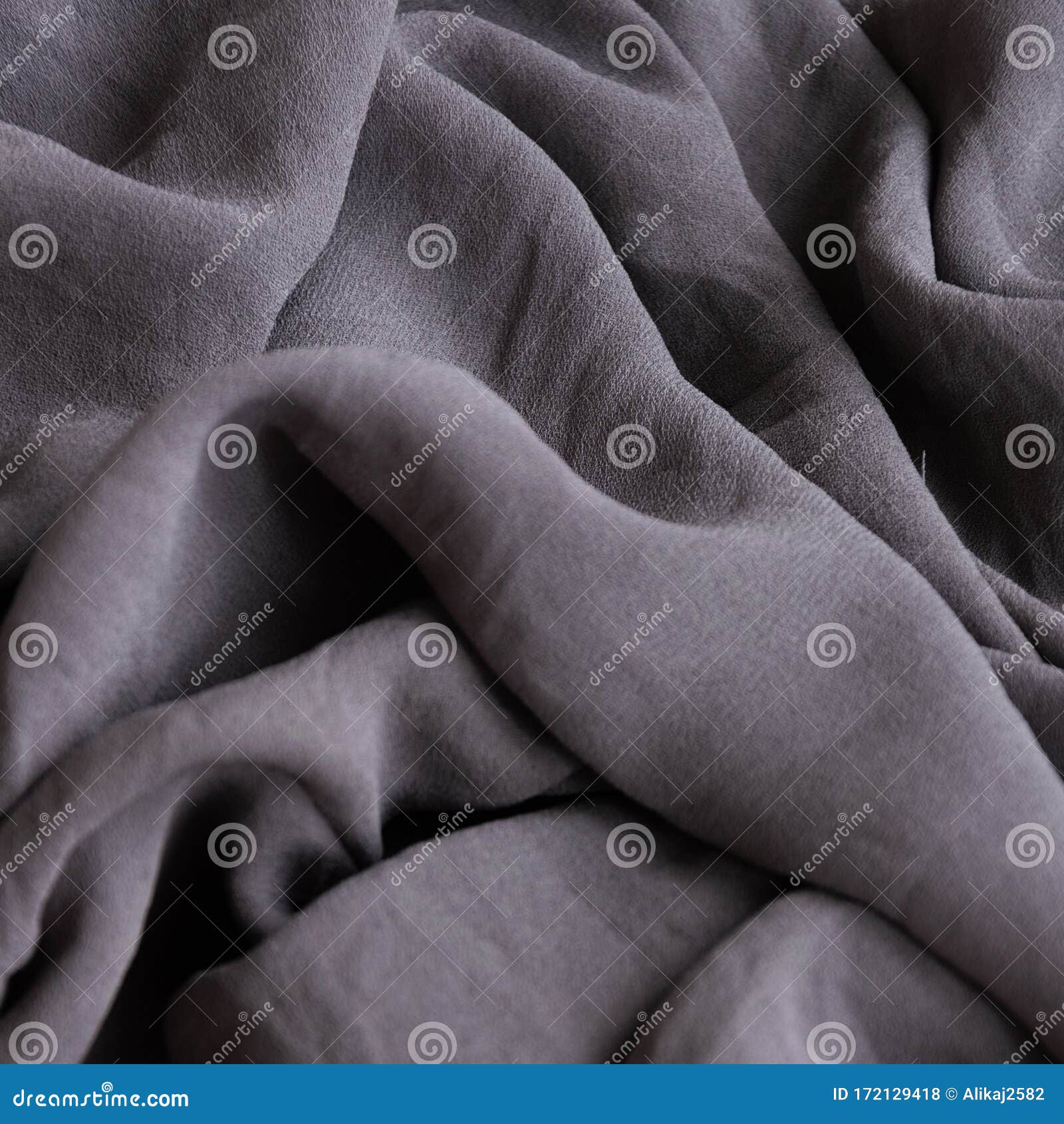 Folded Silk Dark Tone Cloth. Crop View of Ethnic Fabric Stock Photo ...