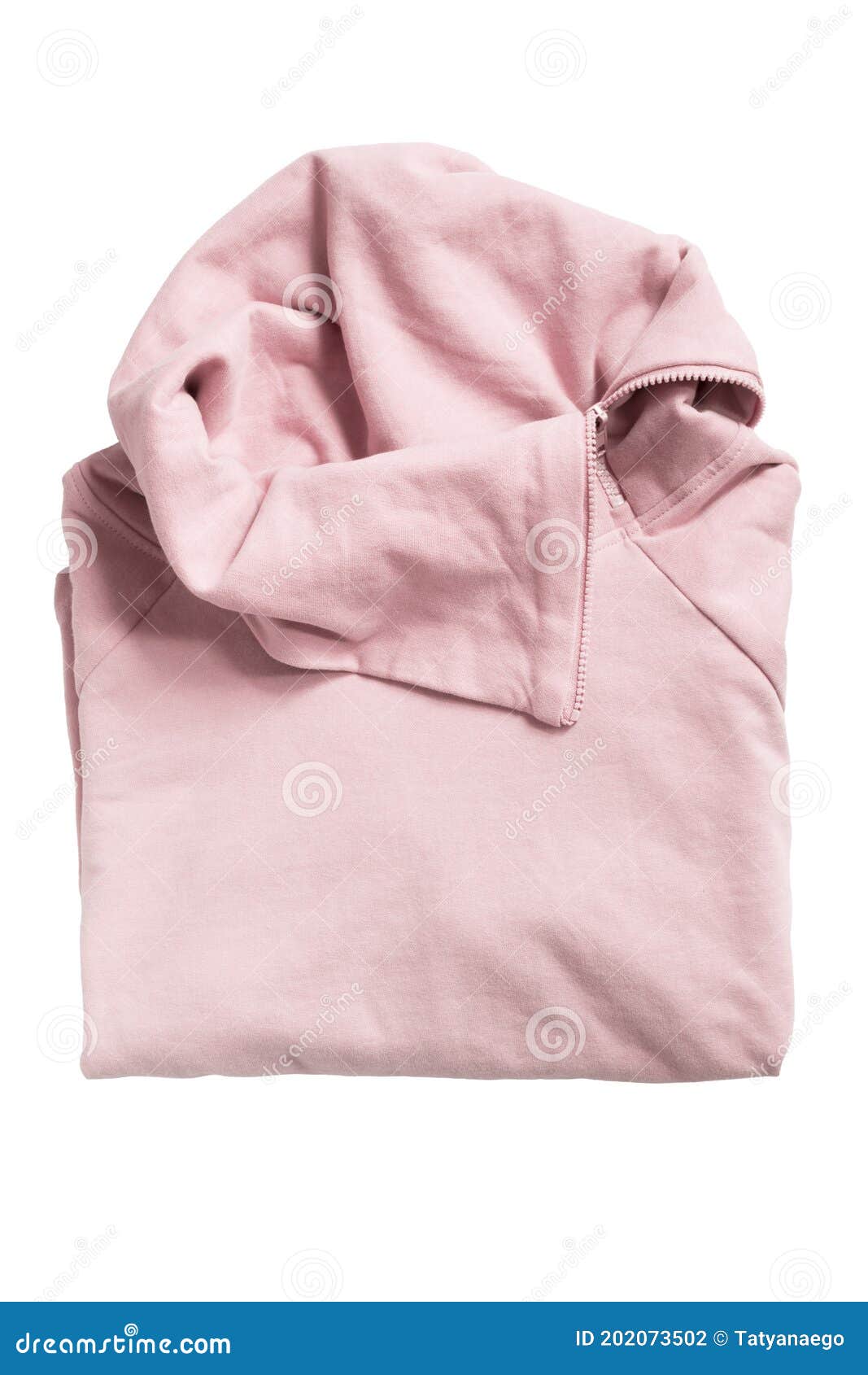 Folded sweatshirt isolated stock photo. Image of pink - 202073502