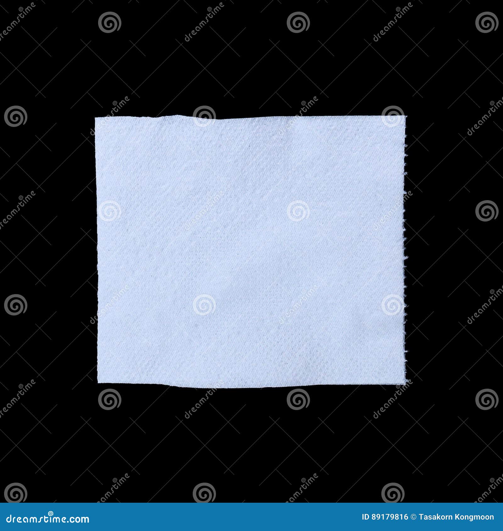 Folded Tissue Paper Isolated on Black Stock Photo - Image of ...