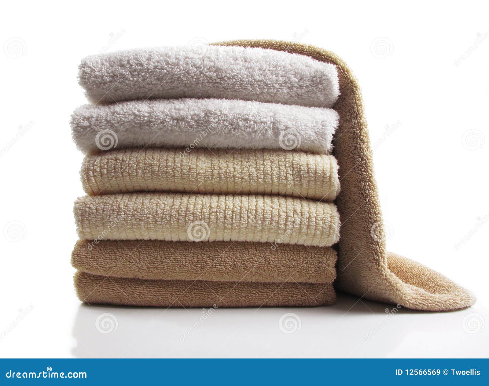 Folded towels stock image. Image of wellness, peace, beauty - 12566569