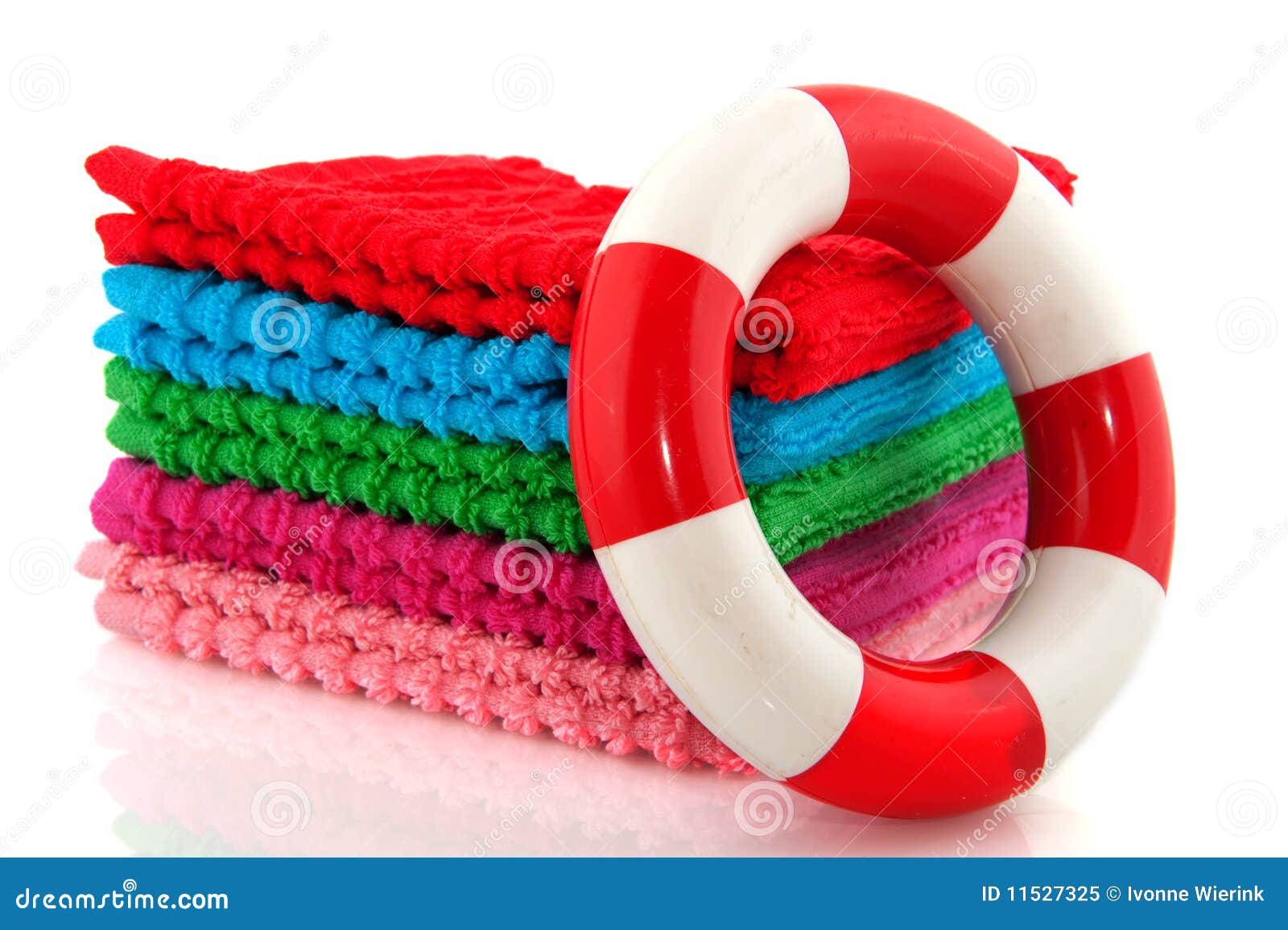 Folded Towels with Poolside Stock Image - Image of clothes, bathing ...