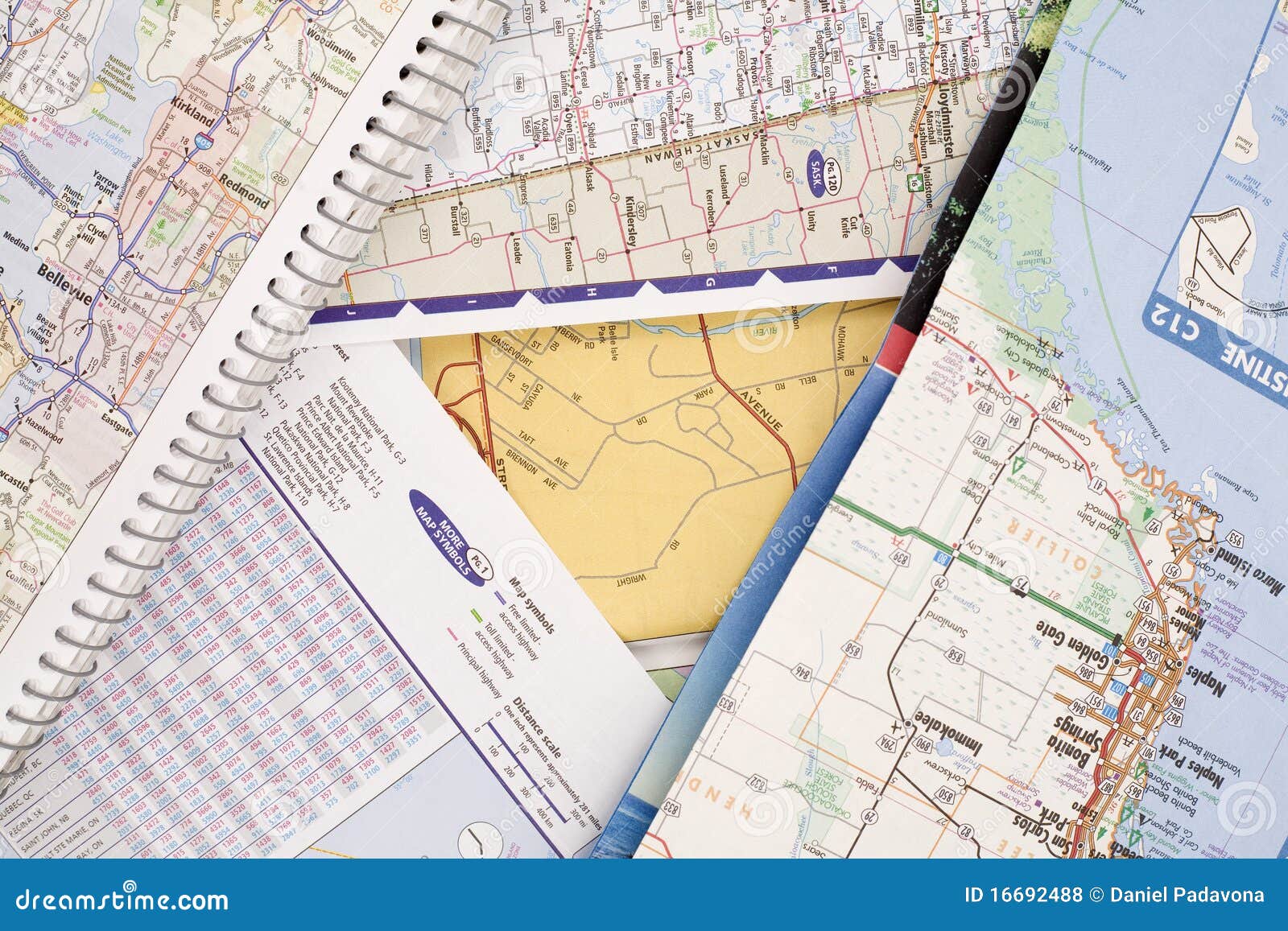 Folded Travel Maps stock photo. Image of travel, road - 16692488