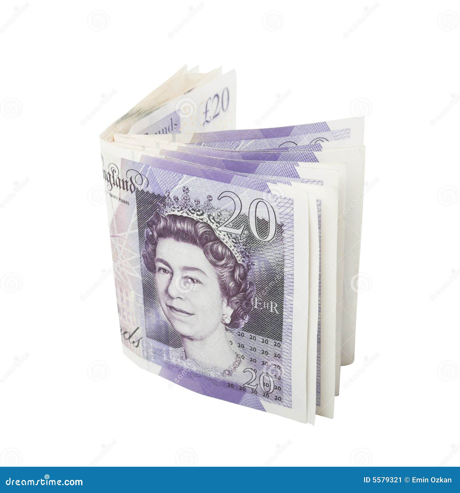 Folded twenty pounds editorial photo. Image of financial - 5579321