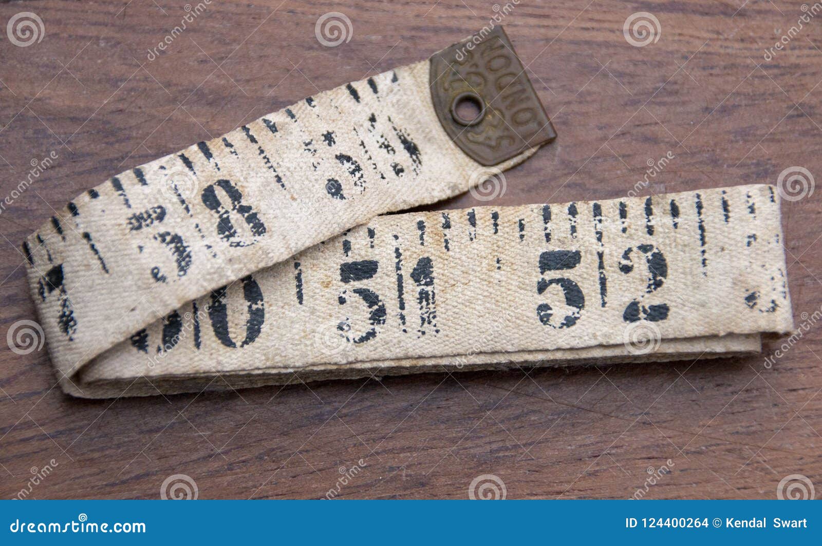 A Folded Up Measuring Tape stock photo. Image of close - 124400264