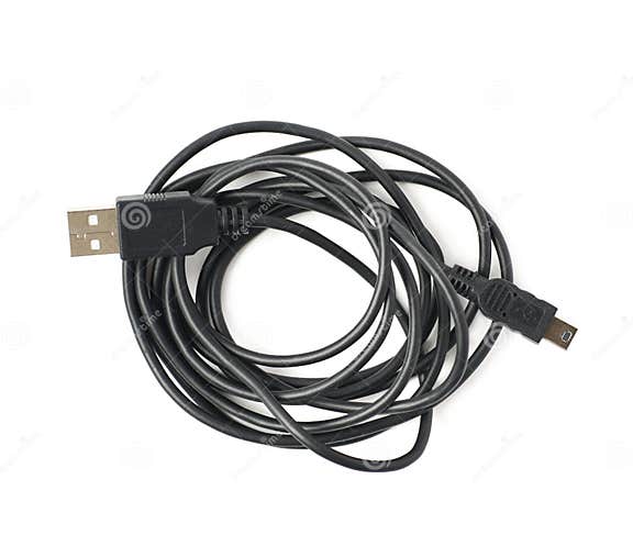 Folded USB adapter cable stock image. Image of electric - 69287041