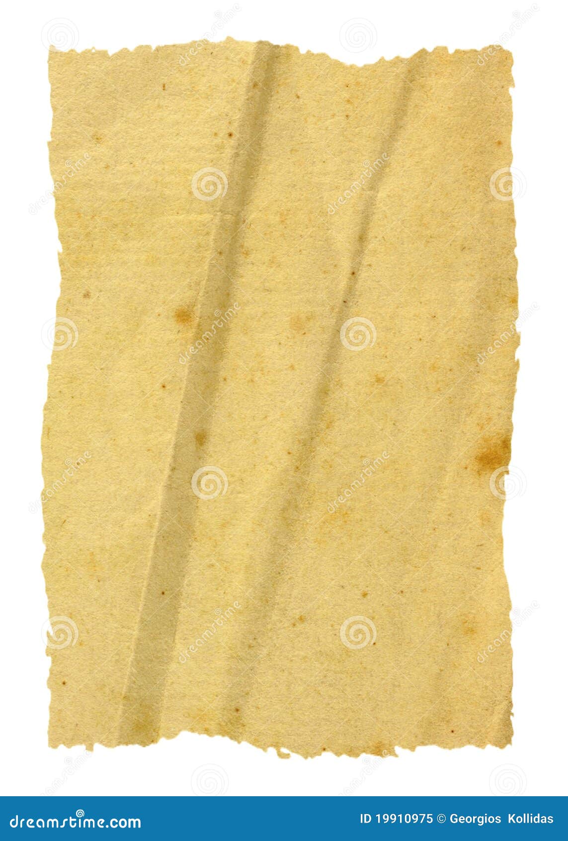 Folded Vintage Paper stock image. Image of page, paper - 19910975