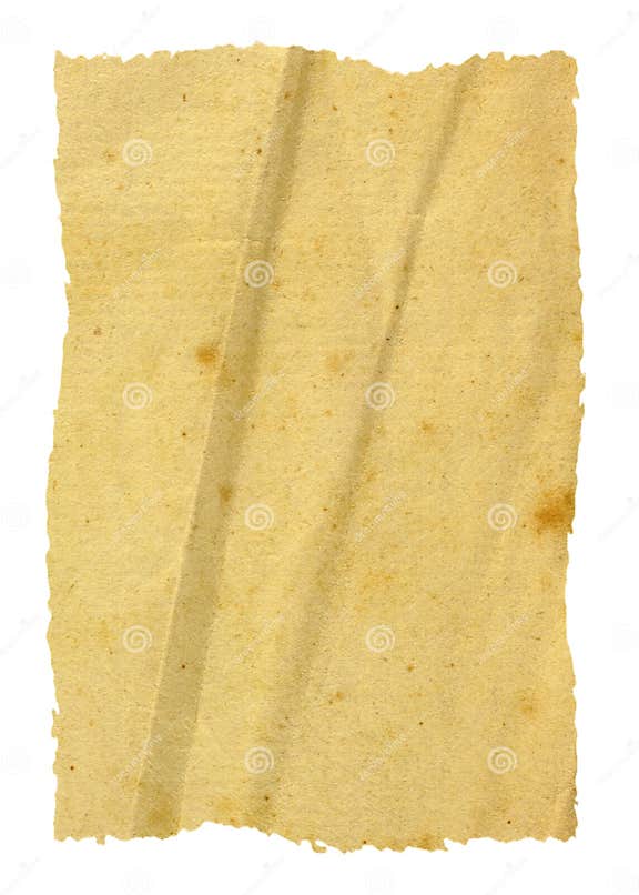 Folded Vintage Paper stock image. Image of page, paper - 19910975