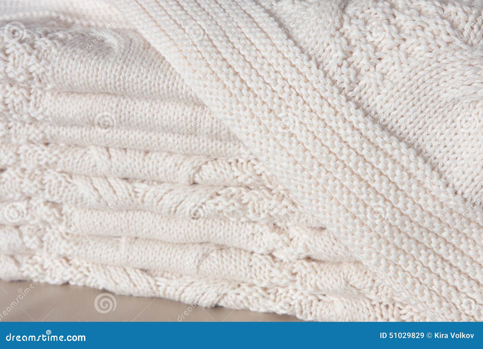 Folded white knitted linen stock image. Image of knitted - 51029829