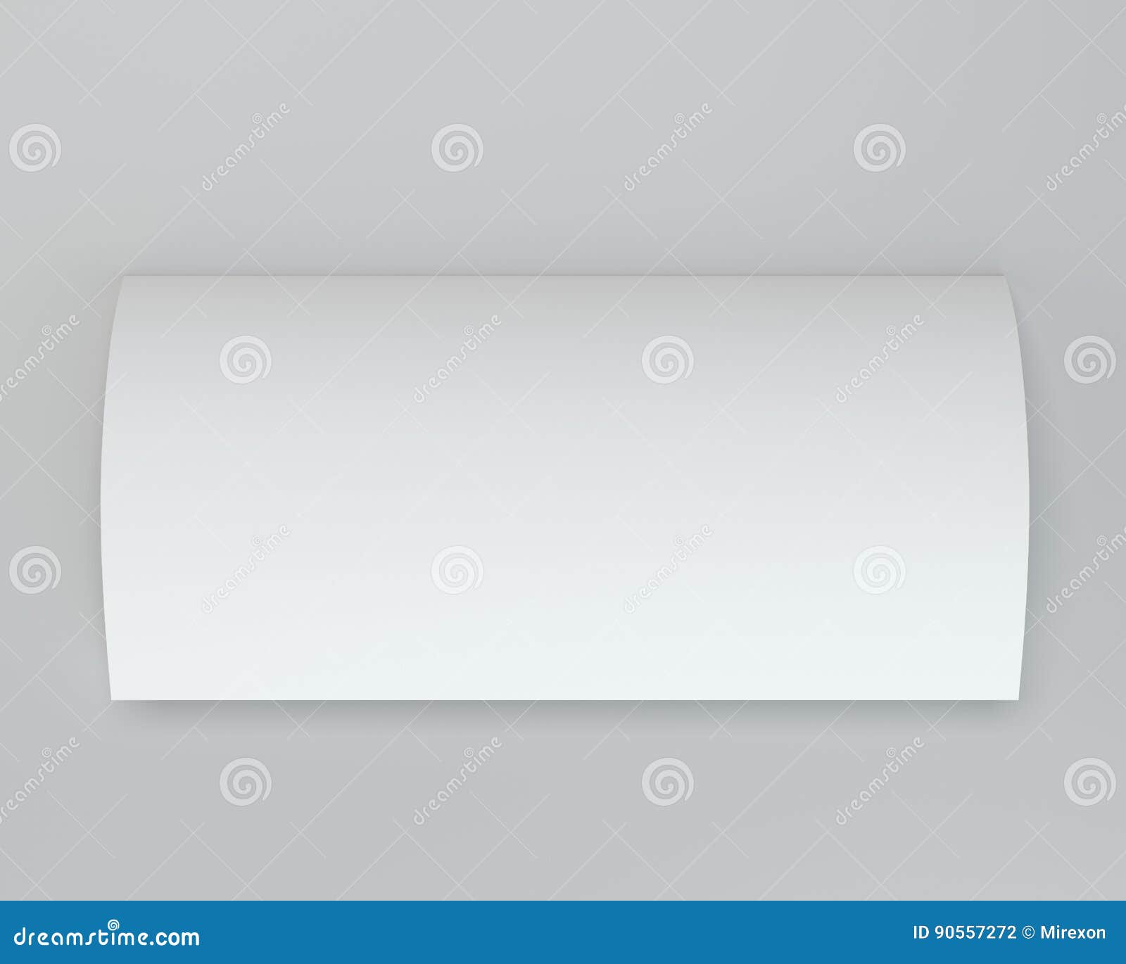 Folded White Paper Page Sheet Texture. 3d Rendering Editorial ...