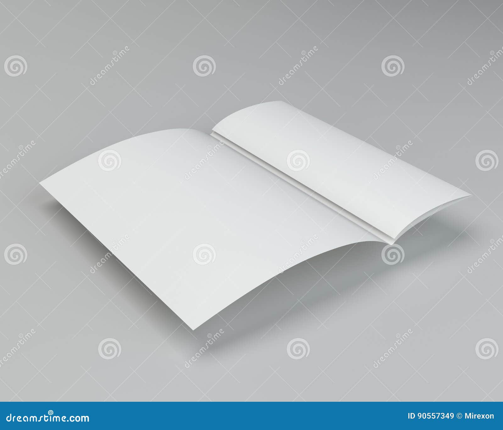 Folded White Paper Page Sheet Texture. 3d Rendering Editorial Stock ...