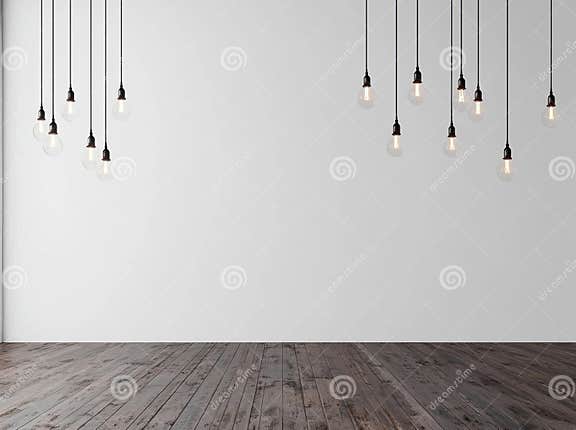 Folded White Wall. Template Mockup Illustrated in 3D Stock Photo ...