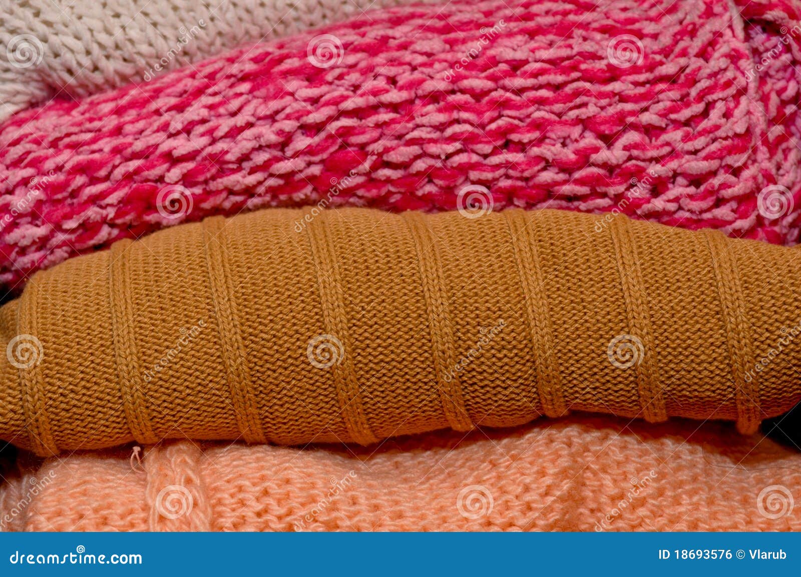Folded Woolen Color Sweaters Stock Photo - Image of cotton, laundry ...