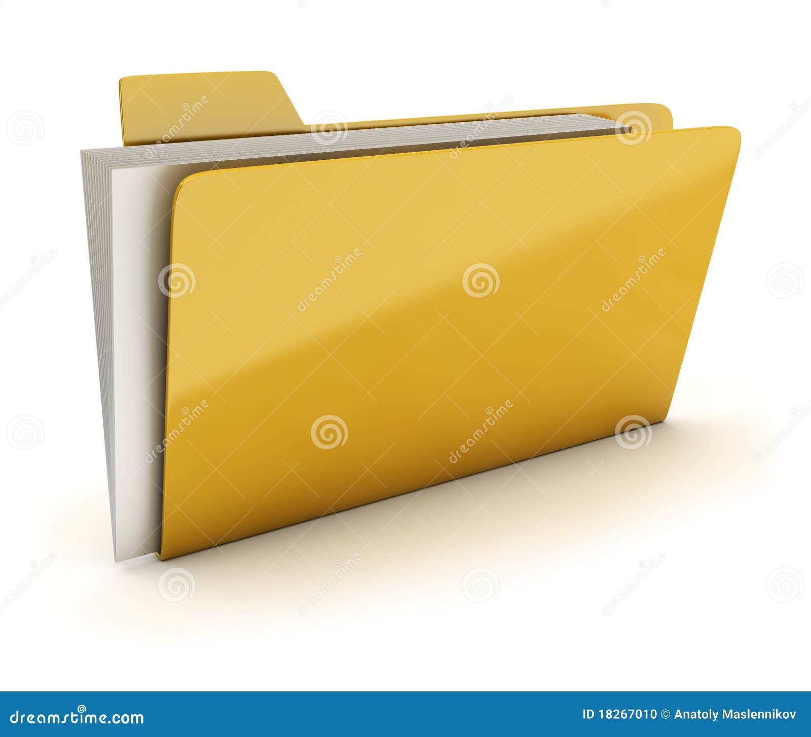 Folder stock illustration. Illustration of brilliant - 18267010