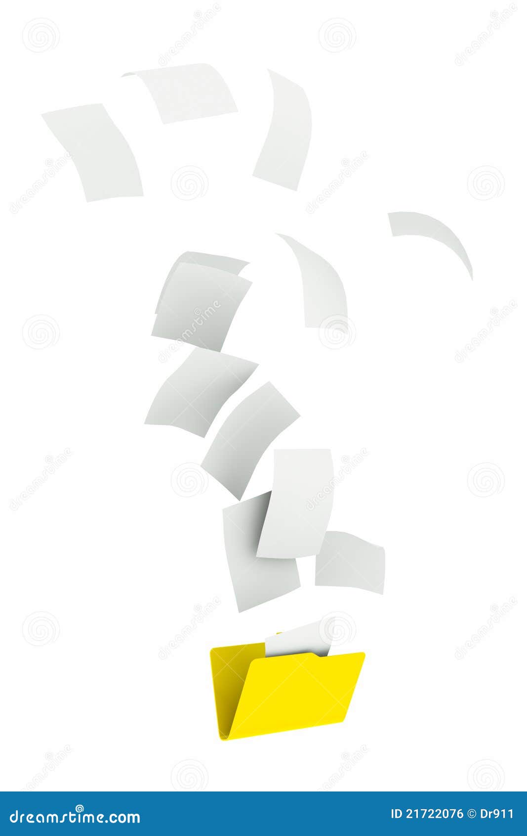 Documents Falling As A Seamless Texture Vector Illustration ...