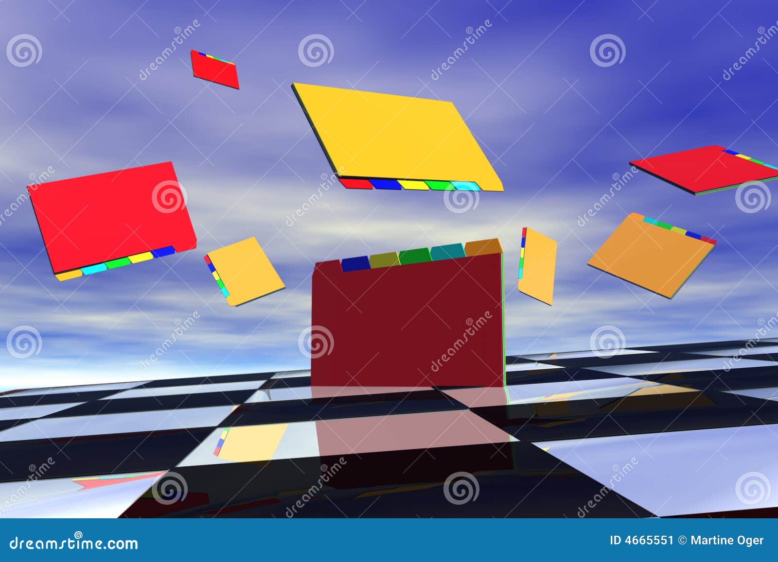 Folder abstract. stock illustration. Illustration of organize - 4665551