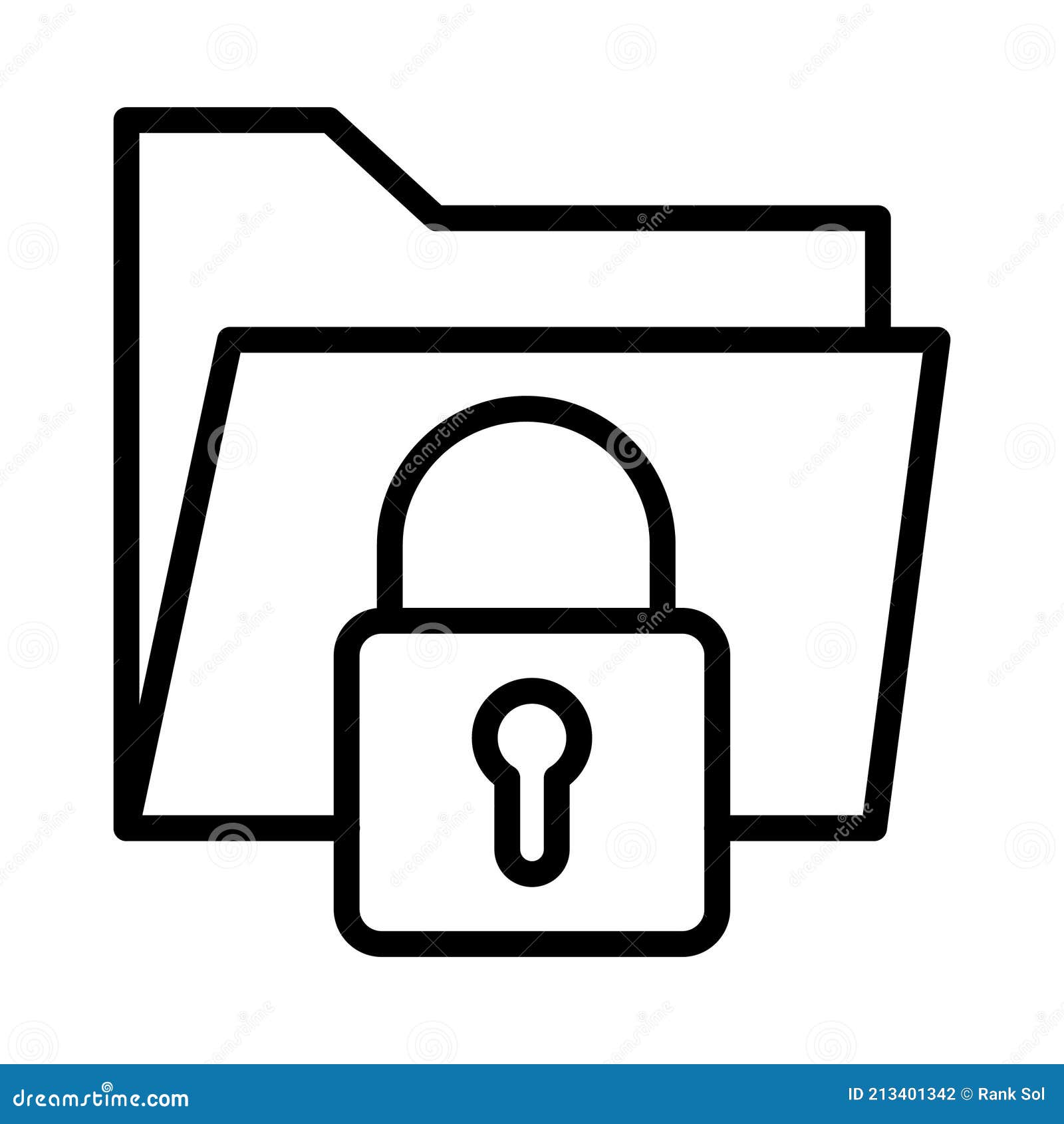Folder Access Isolated Vector Icon Which Can Easily Modify or Edit Stock Vector - Illustration ...