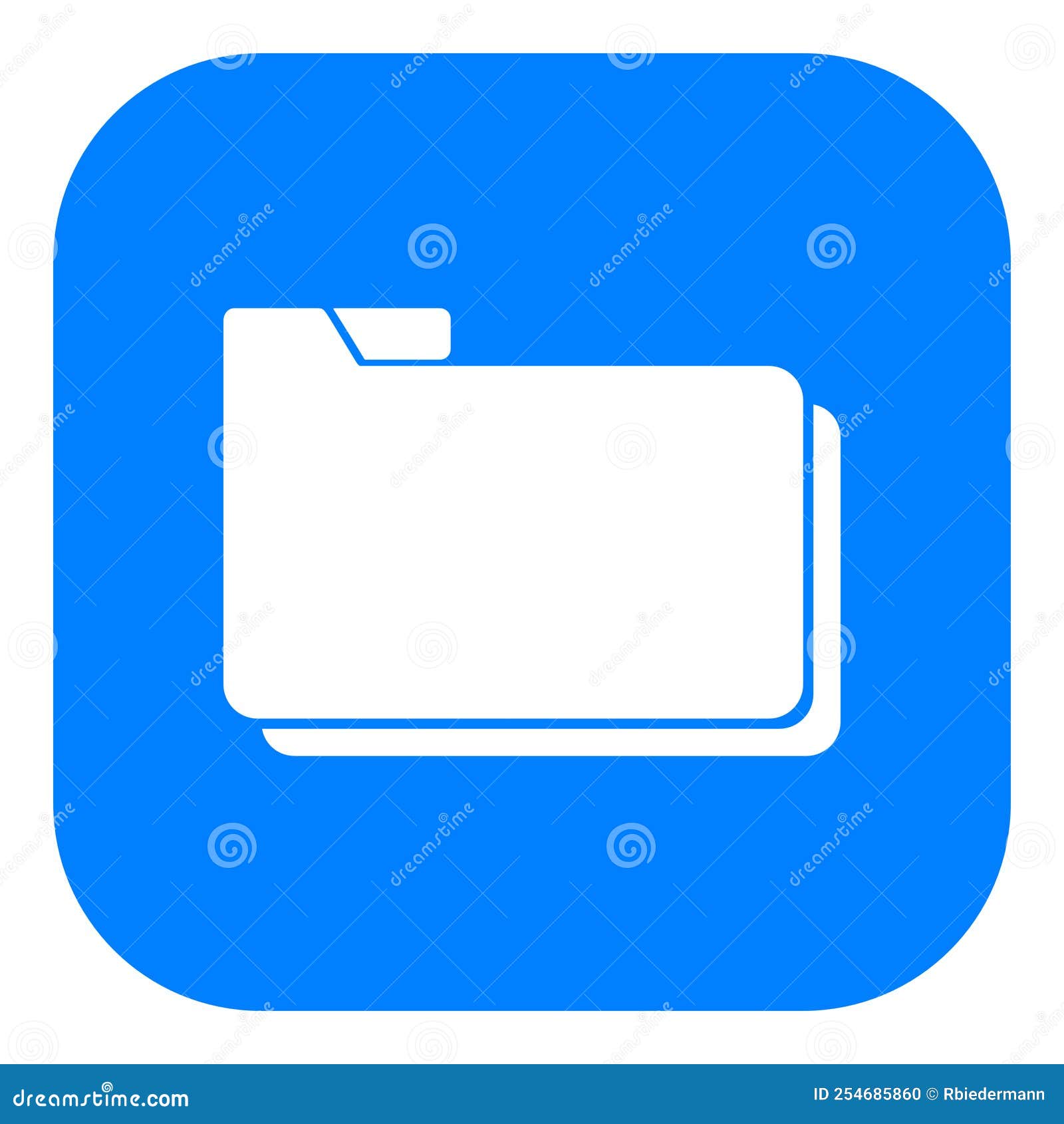 Folder and app icon stock vector. Illustration of computer - 254685860