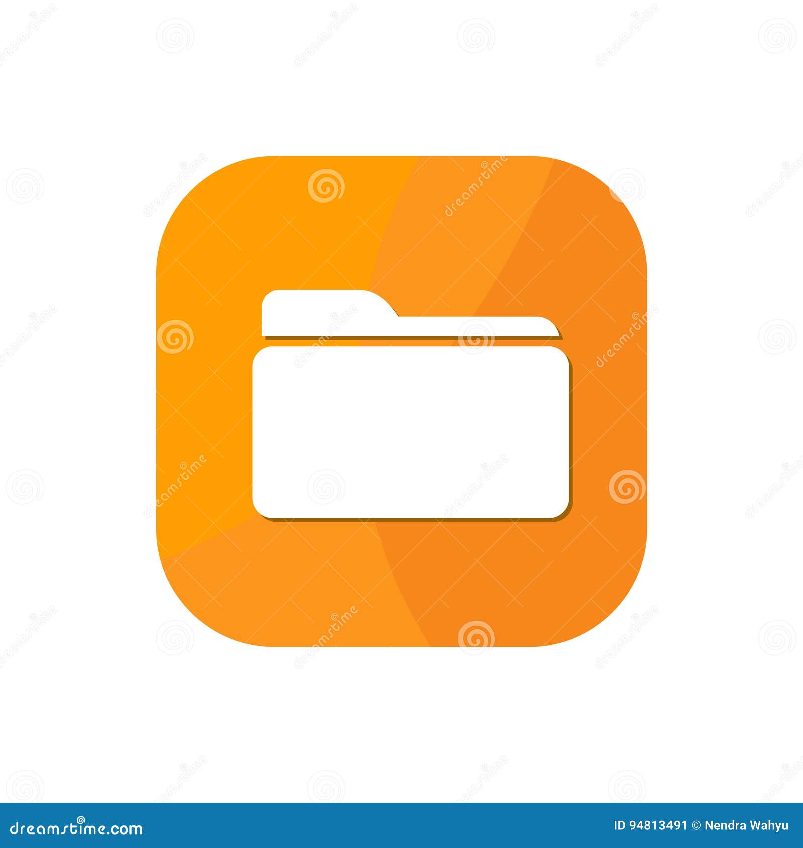 Folder App Icon stock vector. Illustration of resources - 94813491